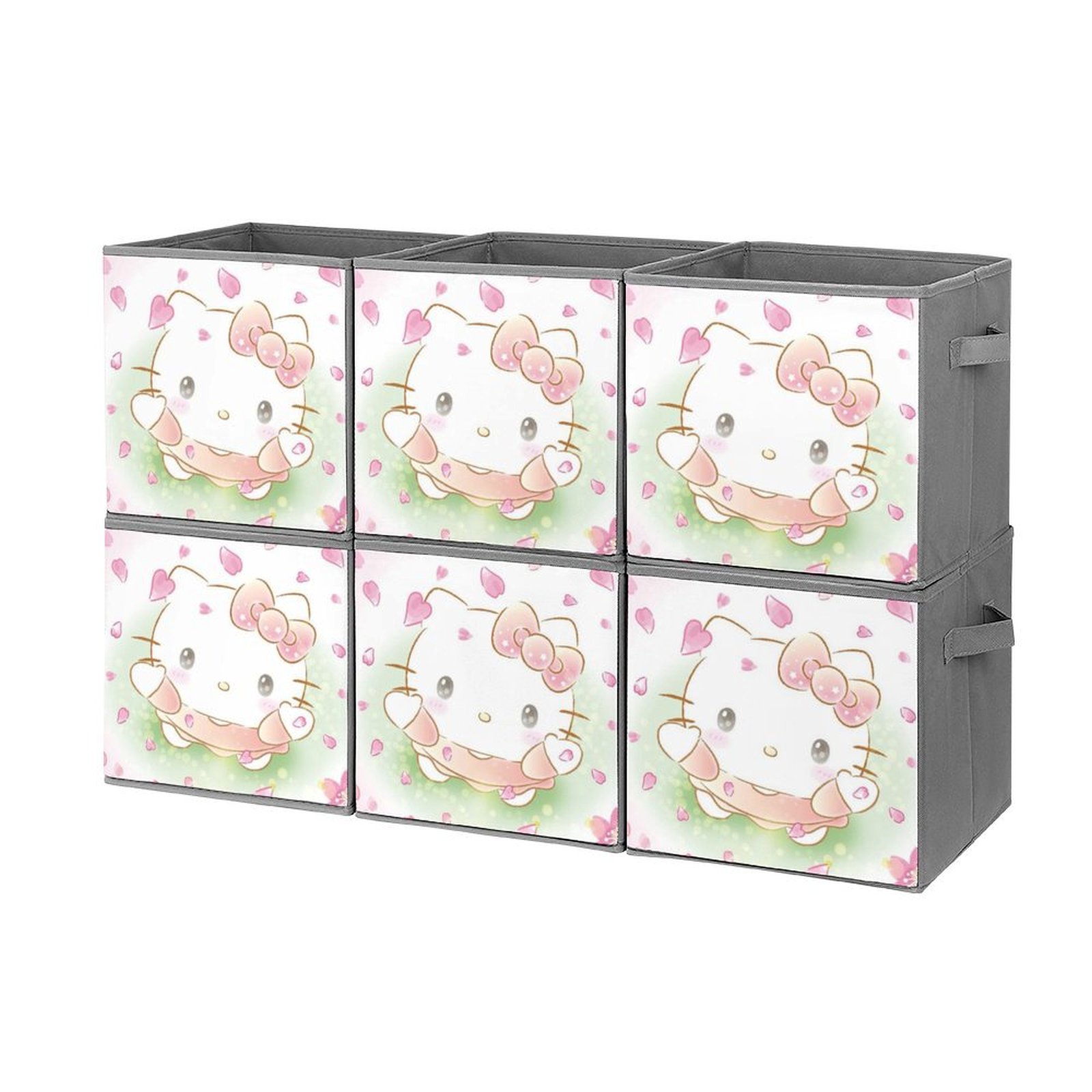 Hello Kitty Children's folding storage box 6PCS - Walmart.com