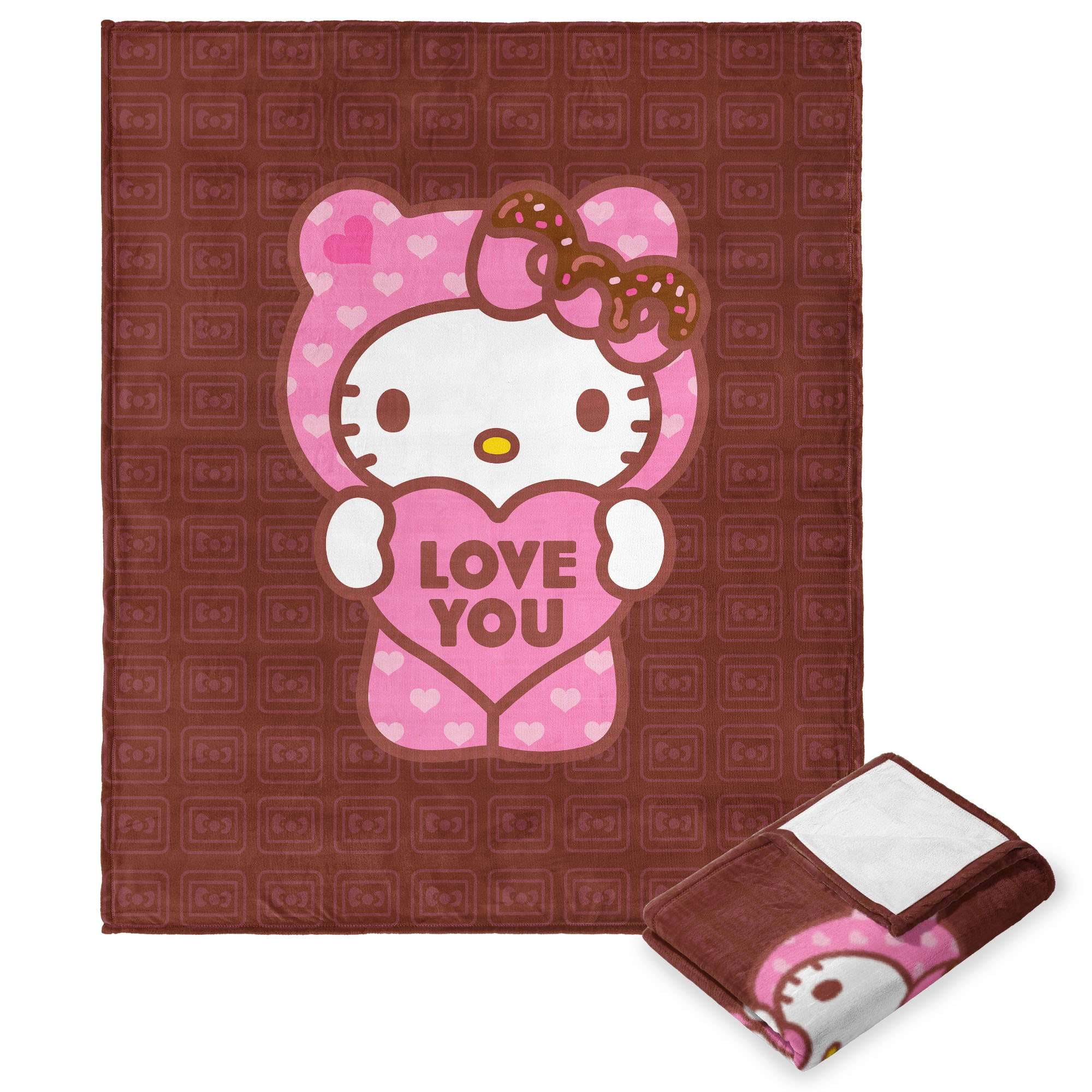 Hello Kitty Chocokitty Sanrio Kids Silk Touch Throw Blanket, 50 x 60 ...