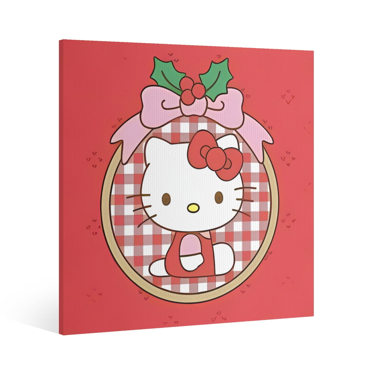 Hello Kitty Christmas Canvas Wall Art Cartoon Wall Decor | HD Printed ...