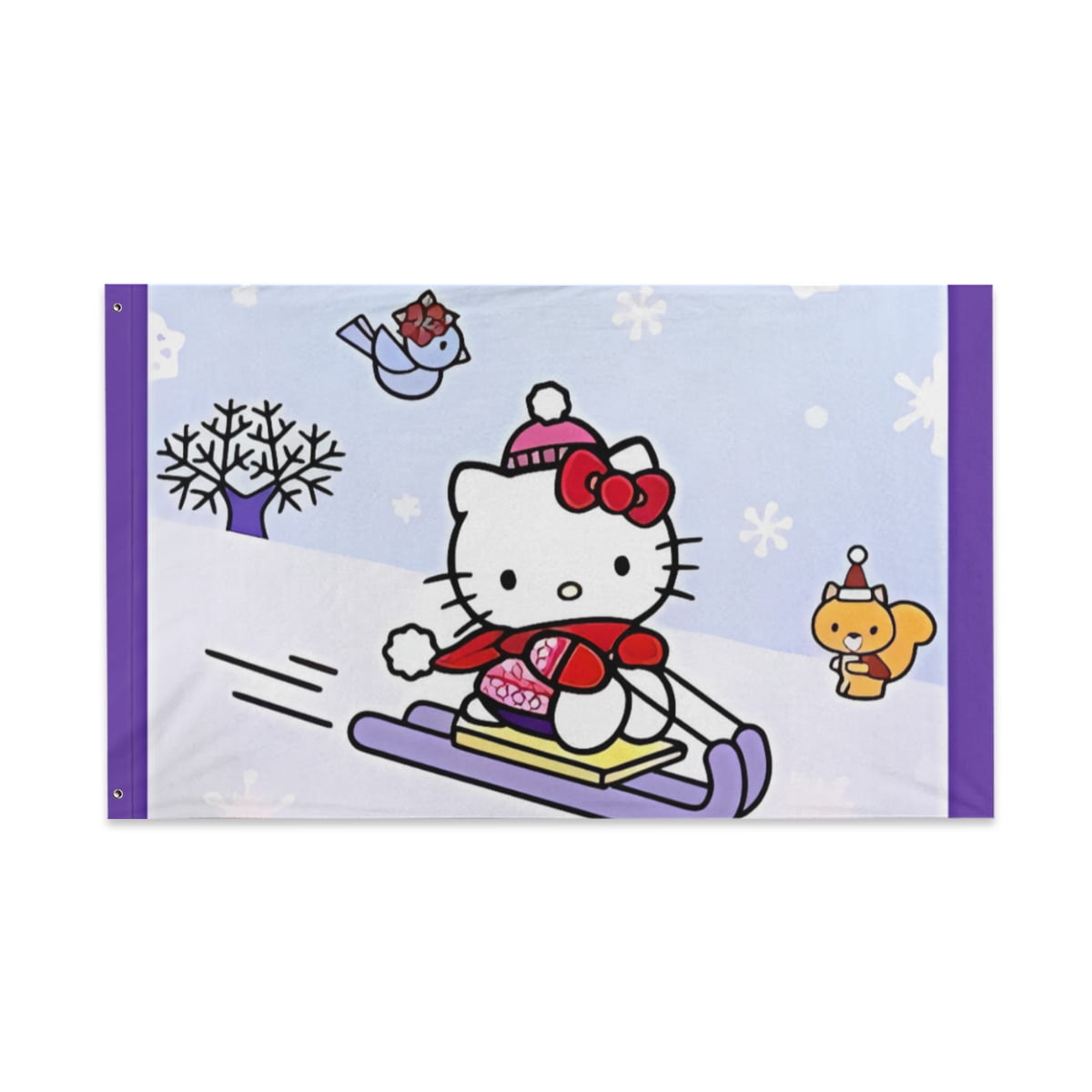 Hello Kitty Christmas Double-sided Flag Multiple Sizes Double-sided ...
