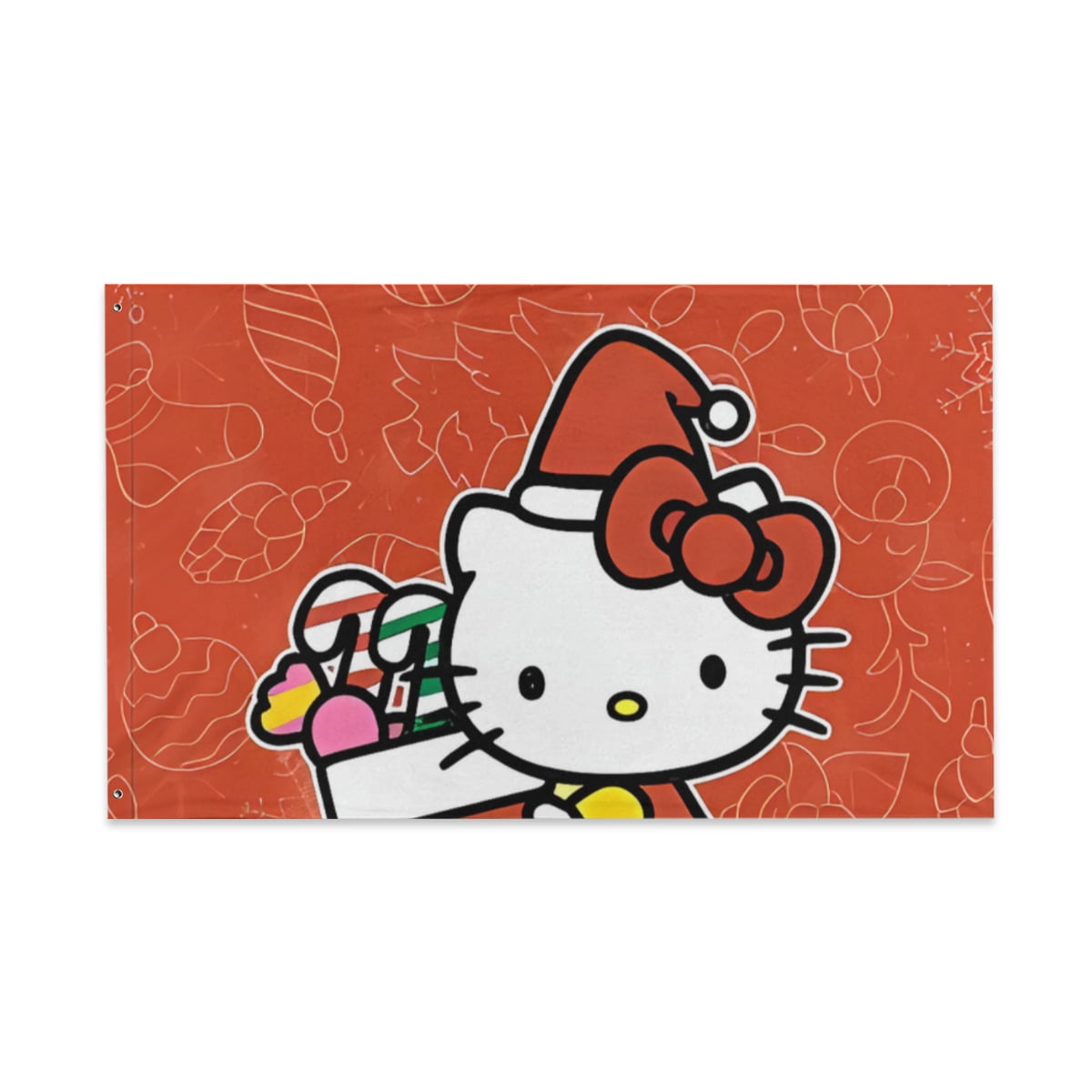Hello Kitty Christmas Double-sided Flag Multiple Sizes Double-sided ...