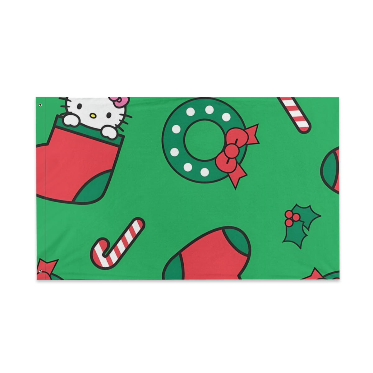 Hello Kitty Christmas Double-sided Flag Multiple Sizes Double-sided ...