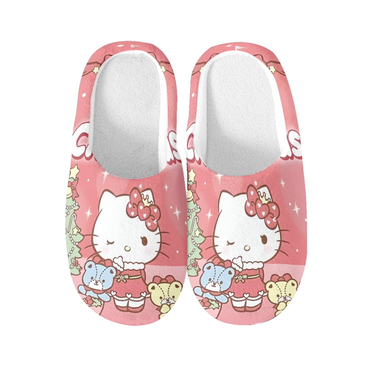 Hello Kitty Christmas House Washable Cotton Slippers Cotton flannel ...