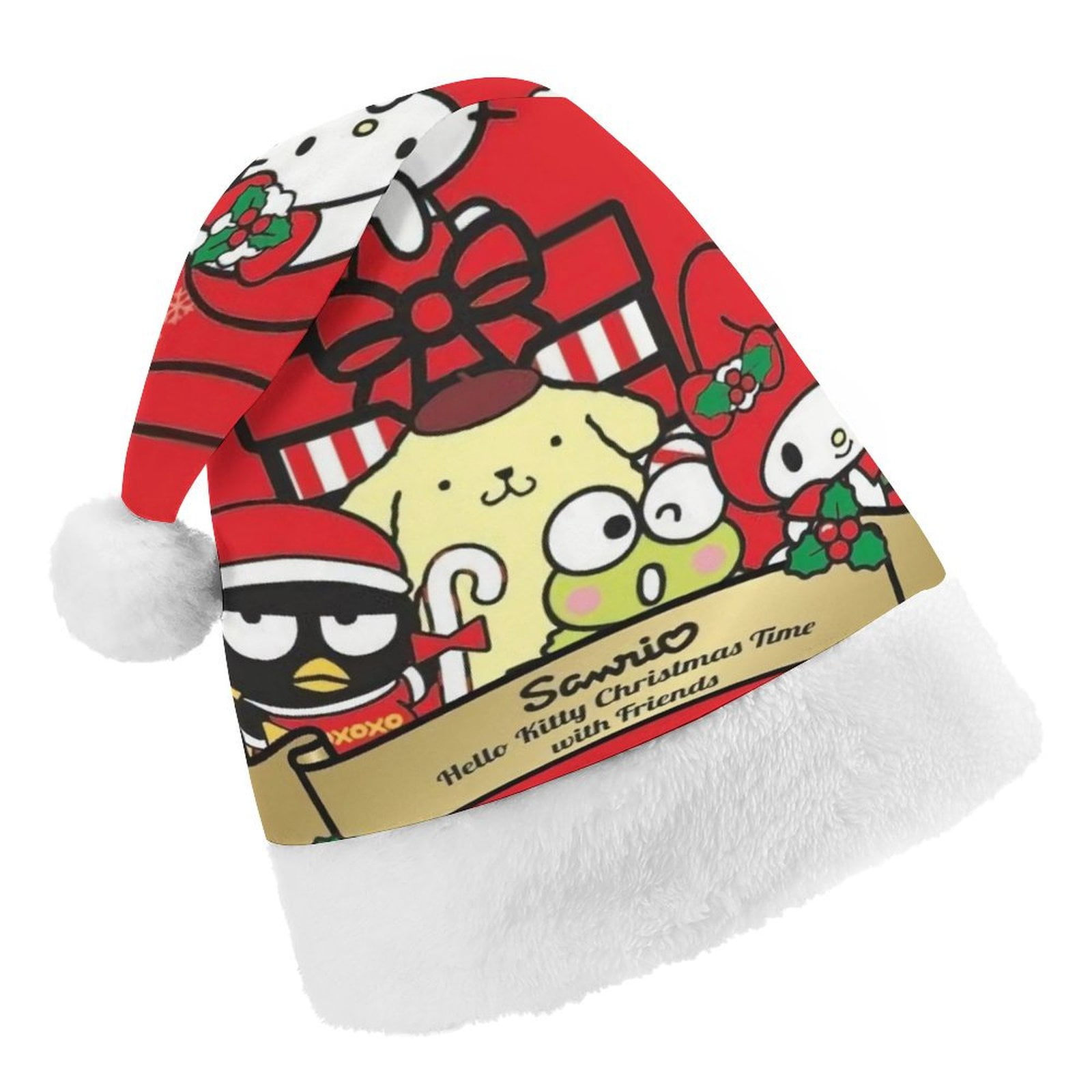 Hello Kitty Christmas Kuromi Mymelody Cinnamoroll Santa Hat,Hello Kitty ...