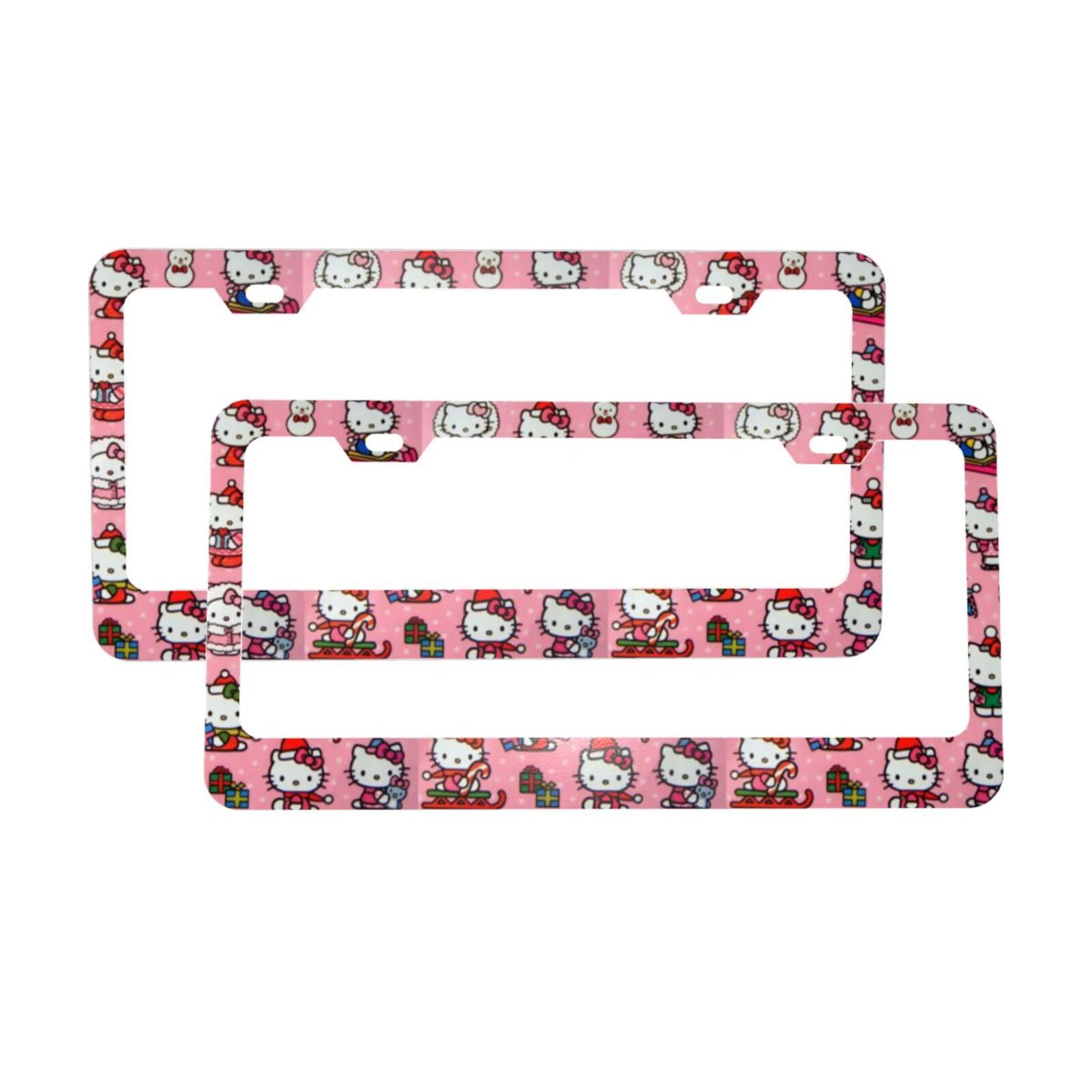 Hello Kitty Christmas License Plate Frame Aluminum Alloy Metal Auto ...