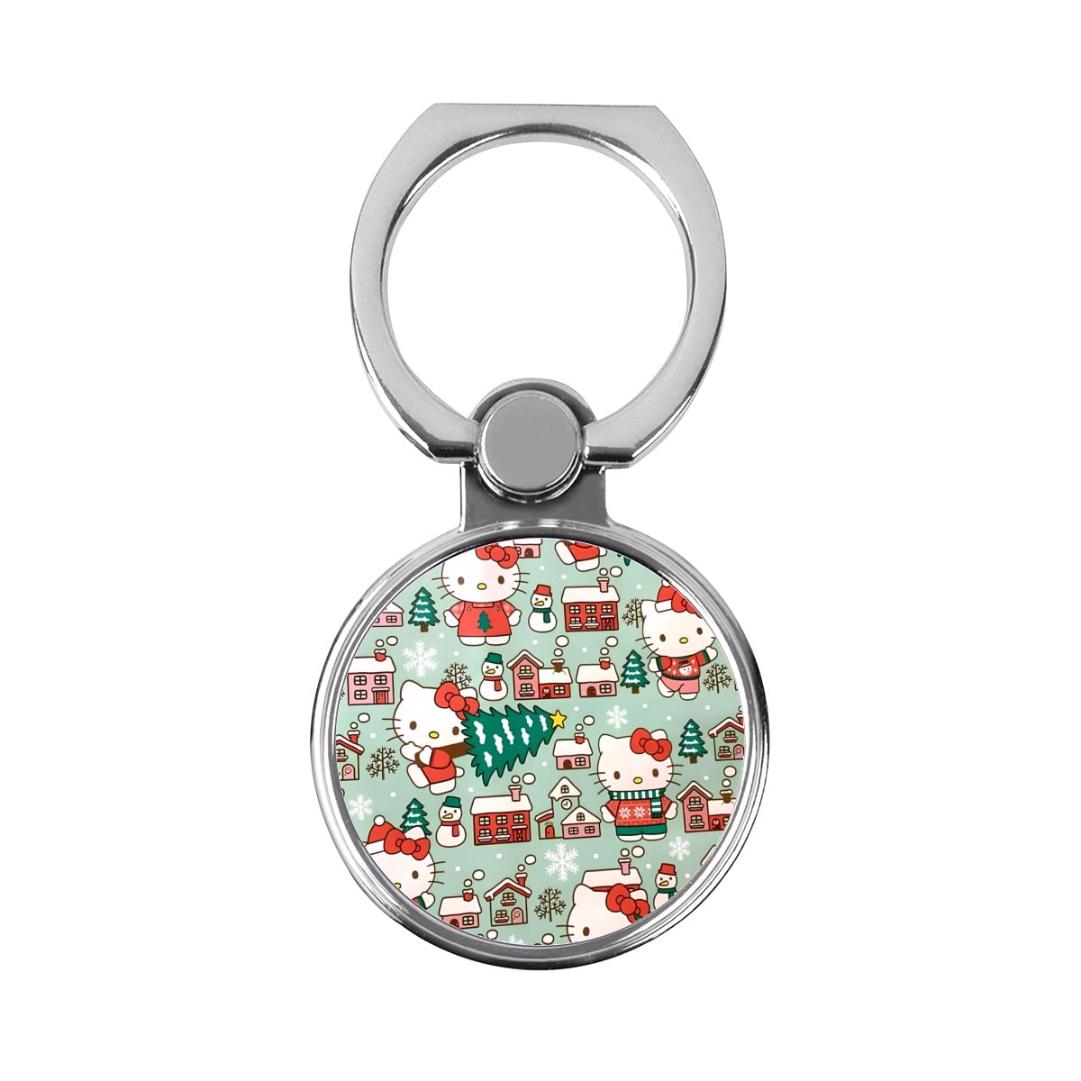 Hello Kitty Christmas Metal Ring Circular Phone Holder Metal Finger ...