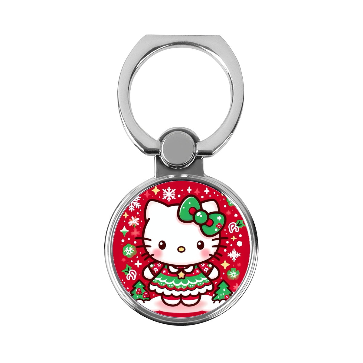 Hello Kitty Christmas Metal Ring Circular Phone Holder Metal Finger ...