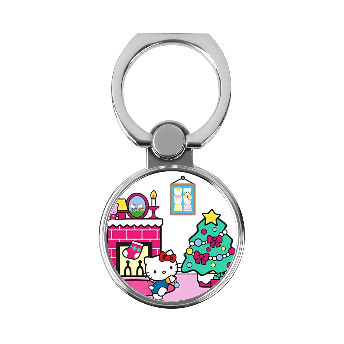 Hello Kitty Christmas Metal Ring Circular Phone Holder Metal Finger ...