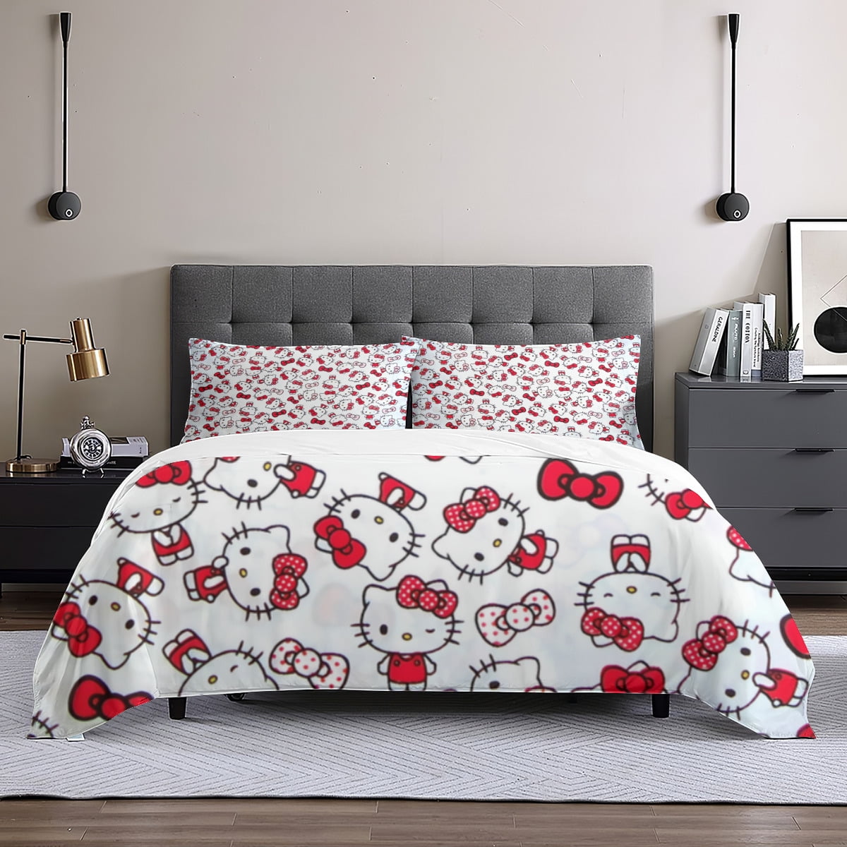Hello Kitty Queen Bedding Set
