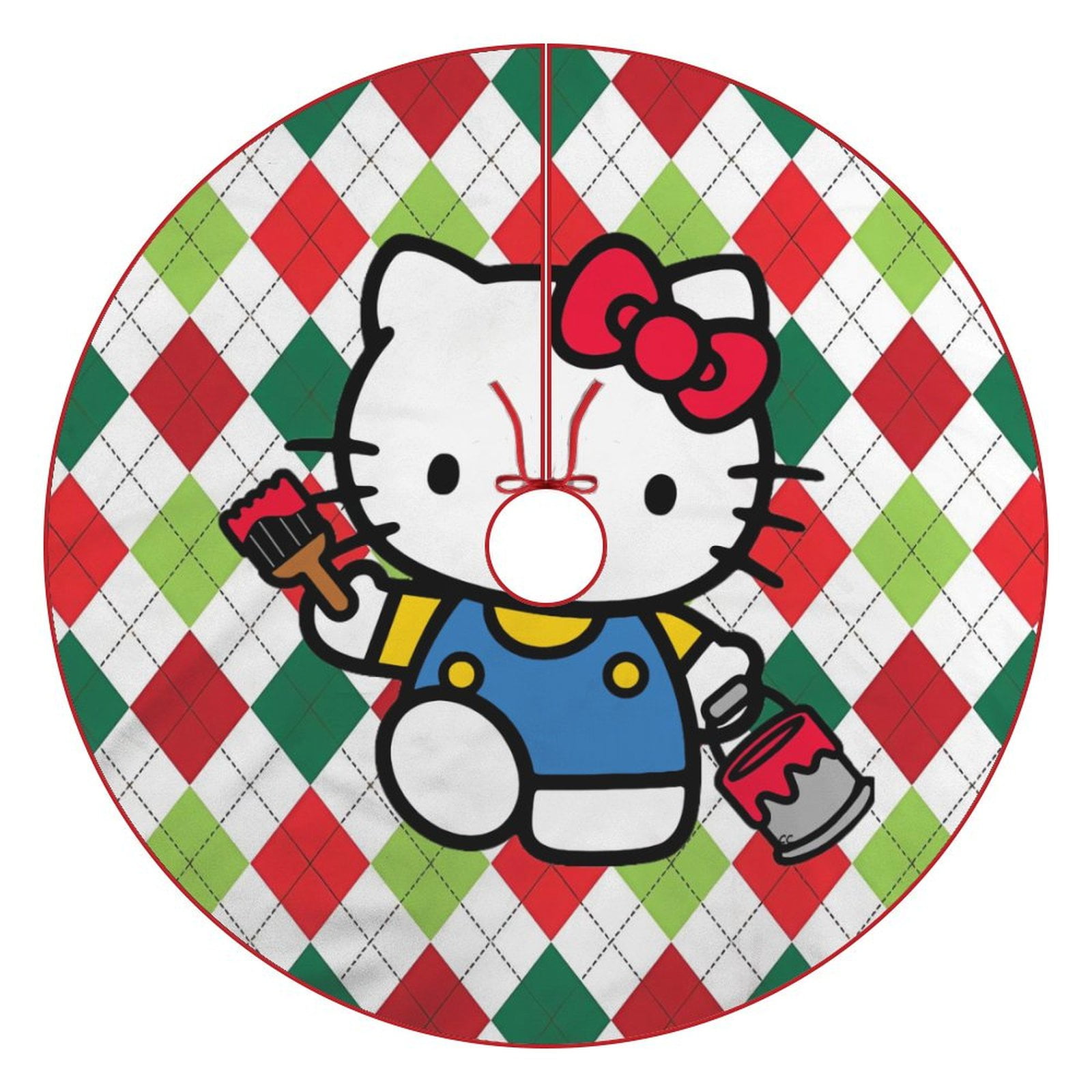 Hello Kitty Christmas Tree Skirt 36 inch Tree Skirt Large Xmas Tree ...
