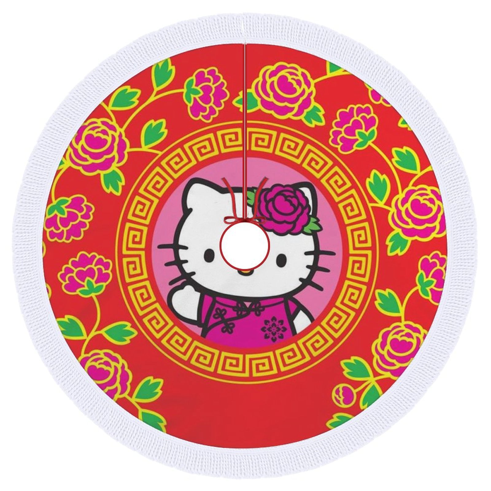Hello Kitty Christmas Tree Skirt 36 inch Tree Skirt Large Xmas Tree ...