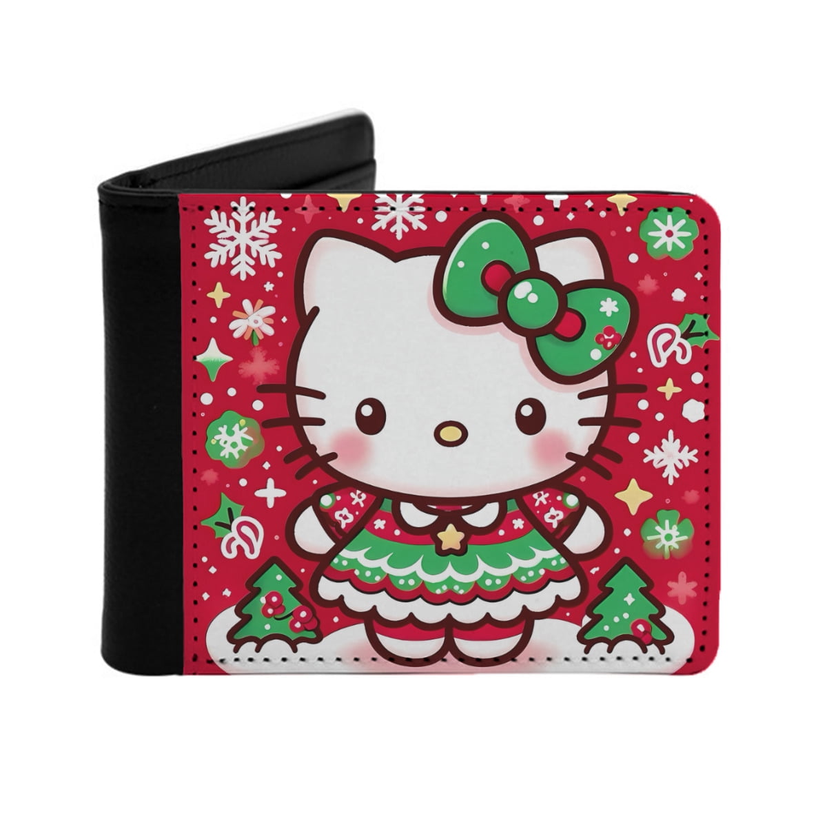 Hello Kitty Christmas Wallet for Boys Men Kids Girls Teen Leather ...