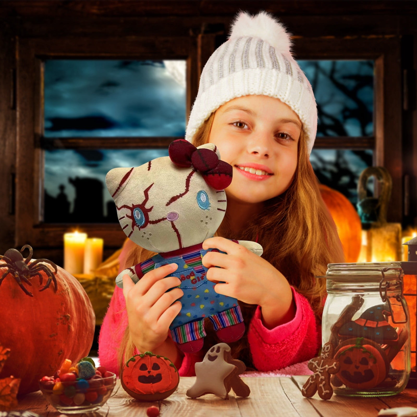 Hello Kitty Chucky's 9" Plush Doll Toy, Movie Character Chucky Plush ...