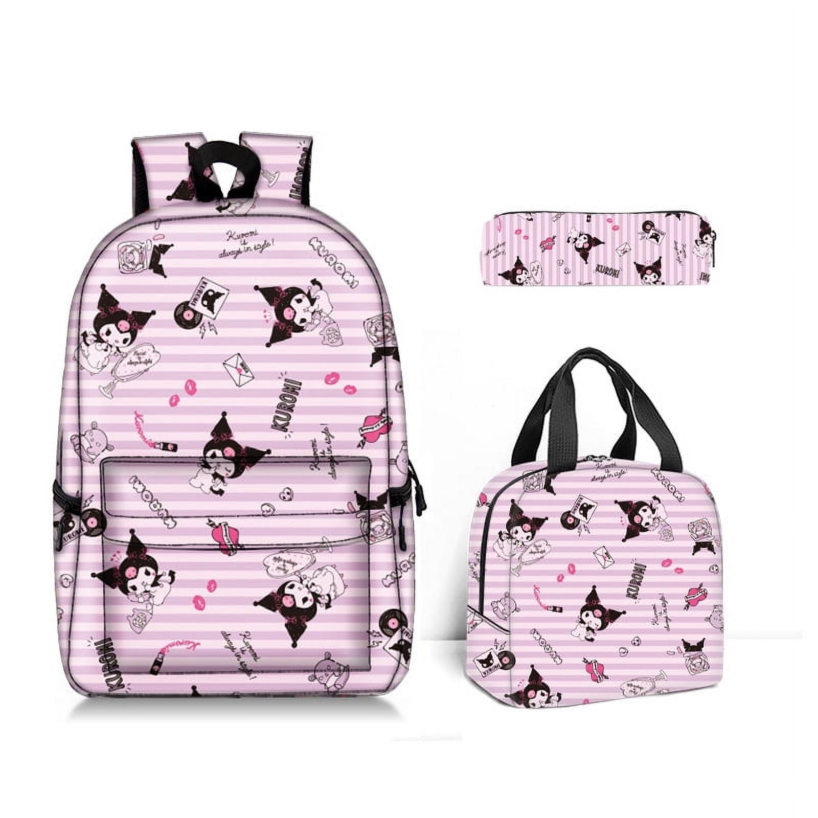Hello Kitty Cinnamoroll Lightweight Casual Travel Stylish Backpack Trio ...