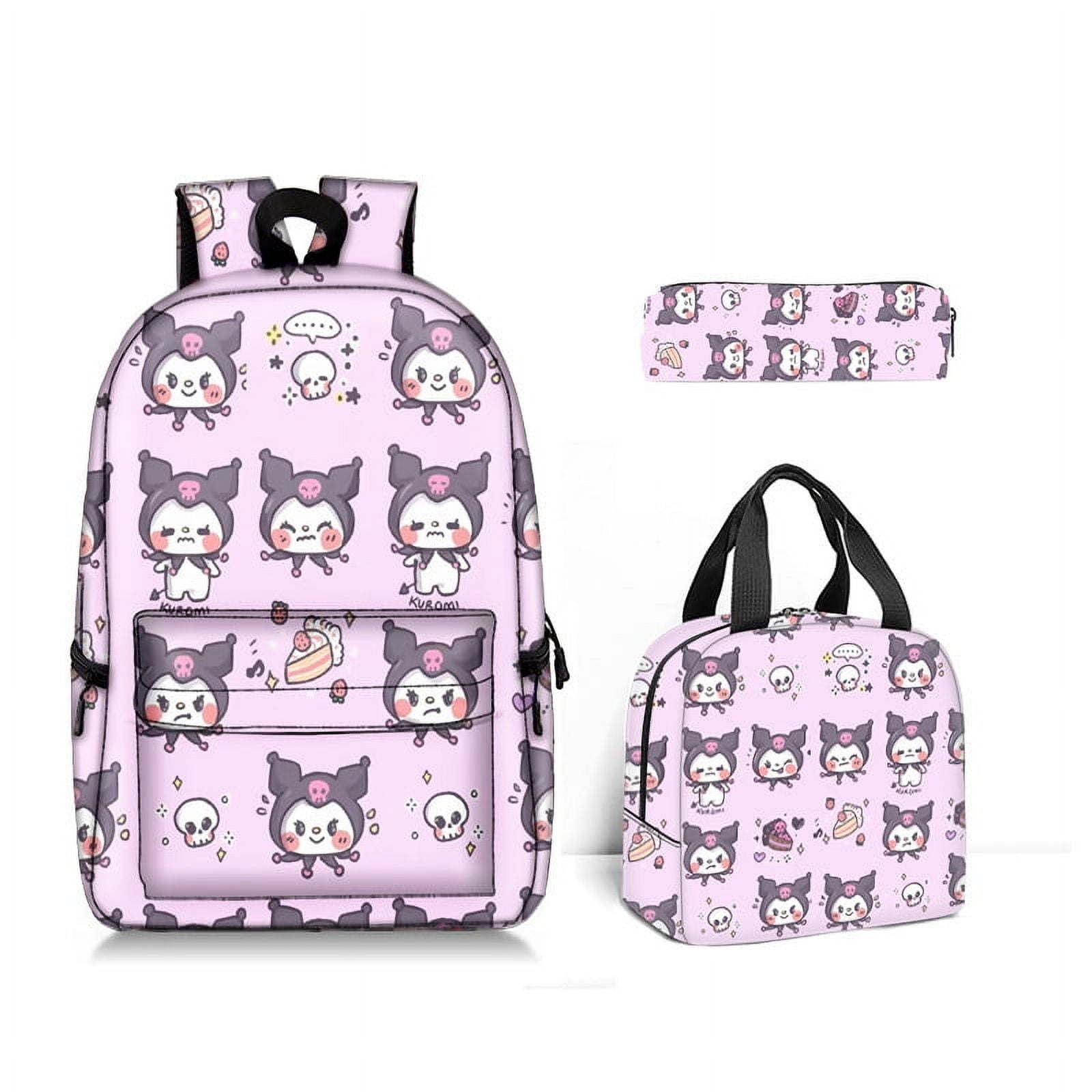 Hello Kitty Cinnamoroll Lightweight Casual Travel Stylish Backpack Trio ...