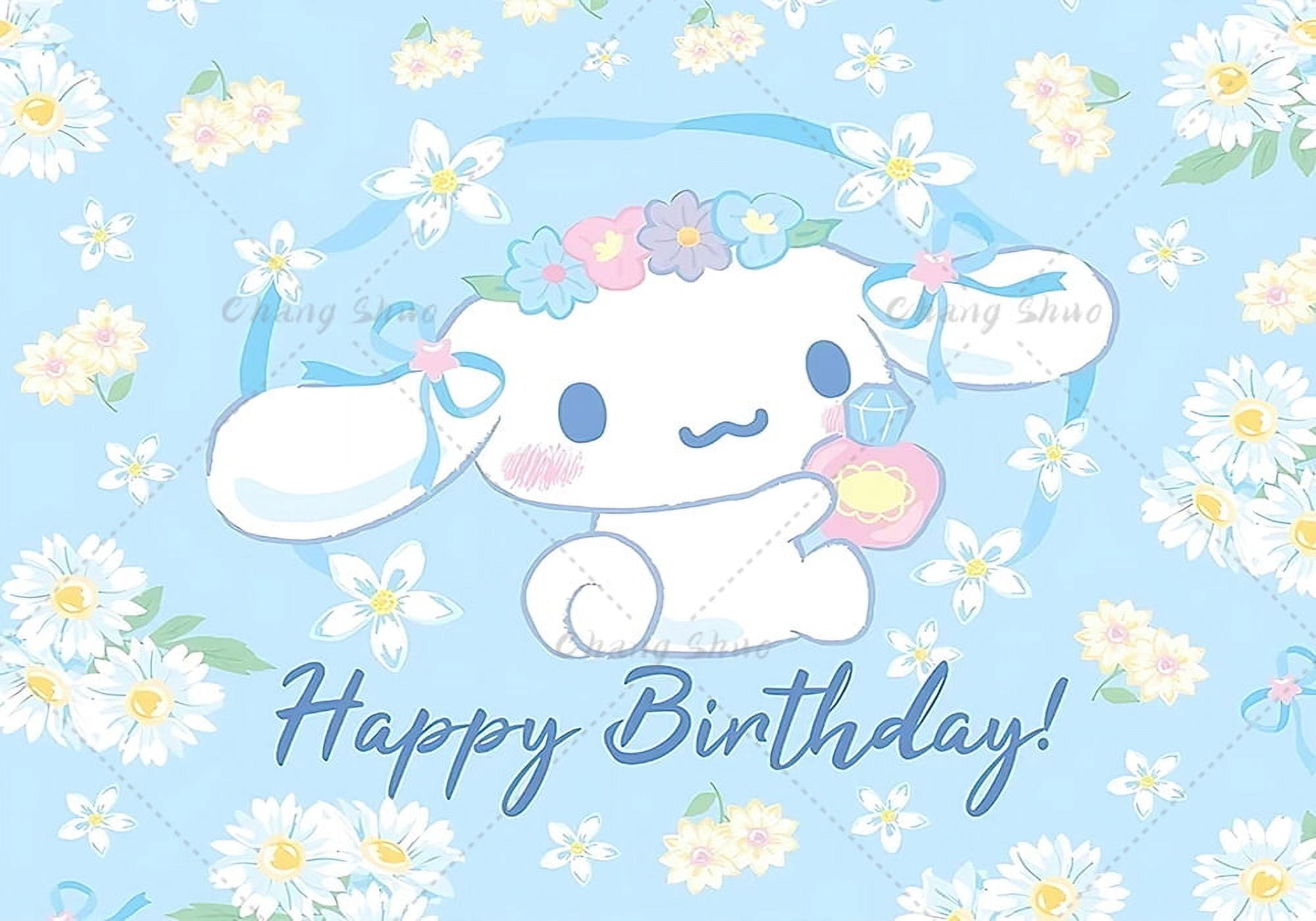 Hello Kitty Cinnamoroll Photo Backdrop Sanrio Kuromi Girls Birthday ...