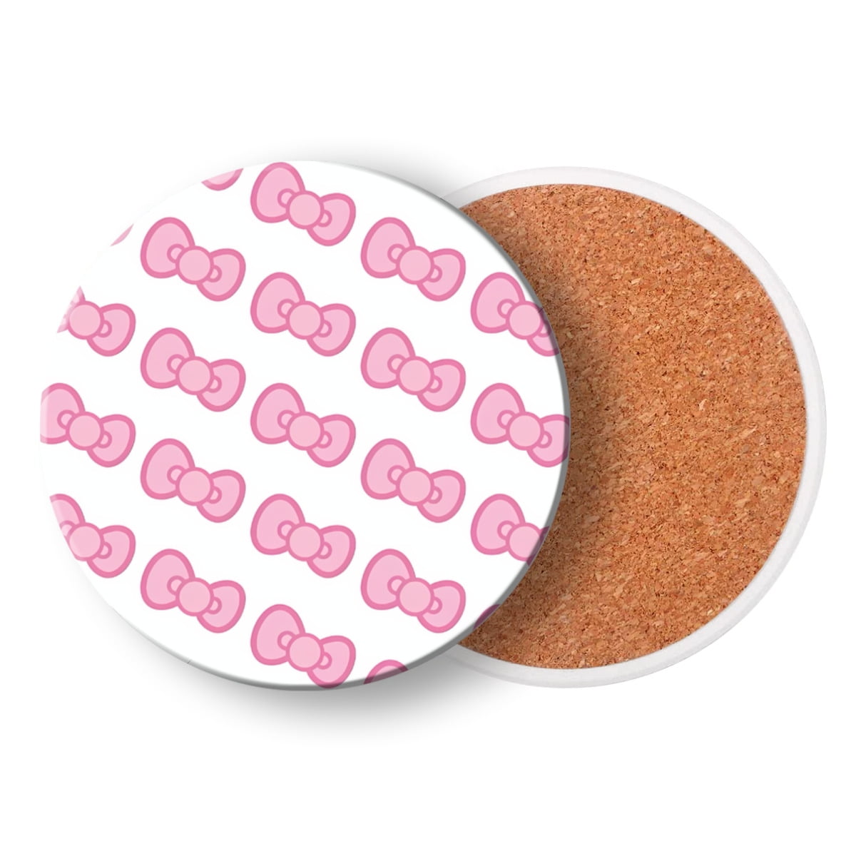 Hello Kitty Circular Ceramic coasters combination set 2PCS - Walmart.com