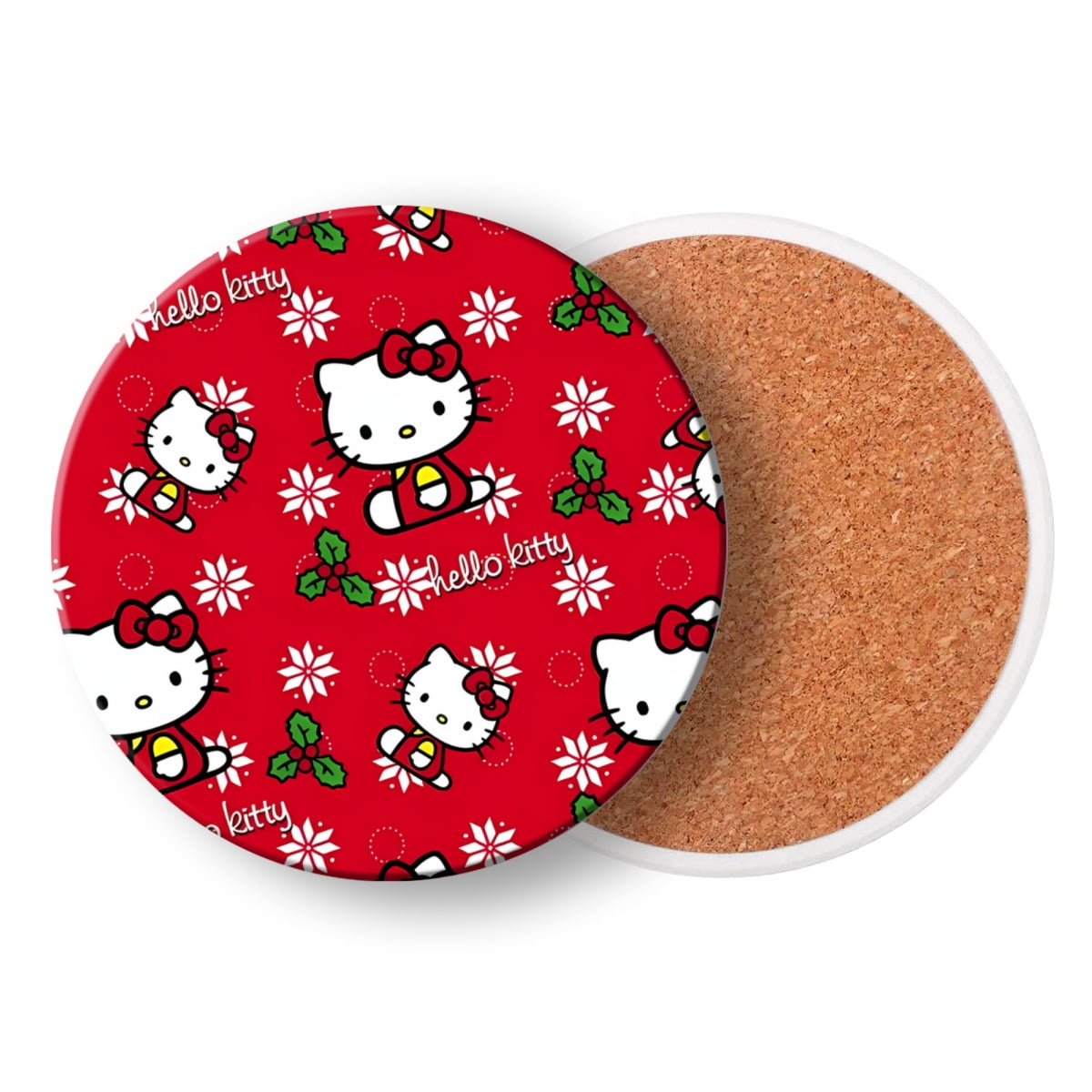 Hello Kitty Circular Ceramic coasters combination set 6PCS - Walmart.com