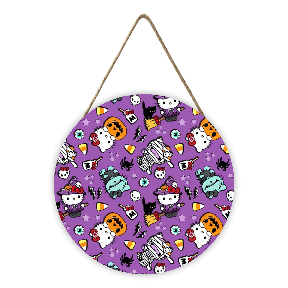Hello Kitty Circular wooden hanging board 12inch - Walmart.com