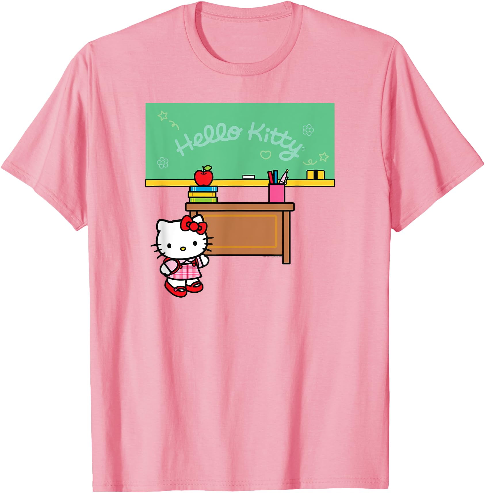 Hello Kitty Classroom Teacher School DTG Print Unisex T-Shirt,Light ...
