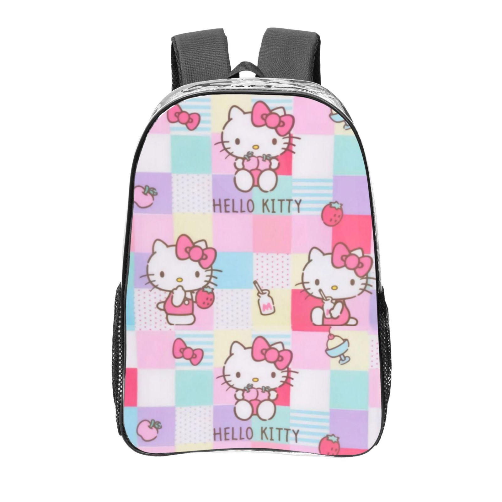 Hello Kitty Clear Backpack 16 Inch Large Capacity PVC Transparent ...