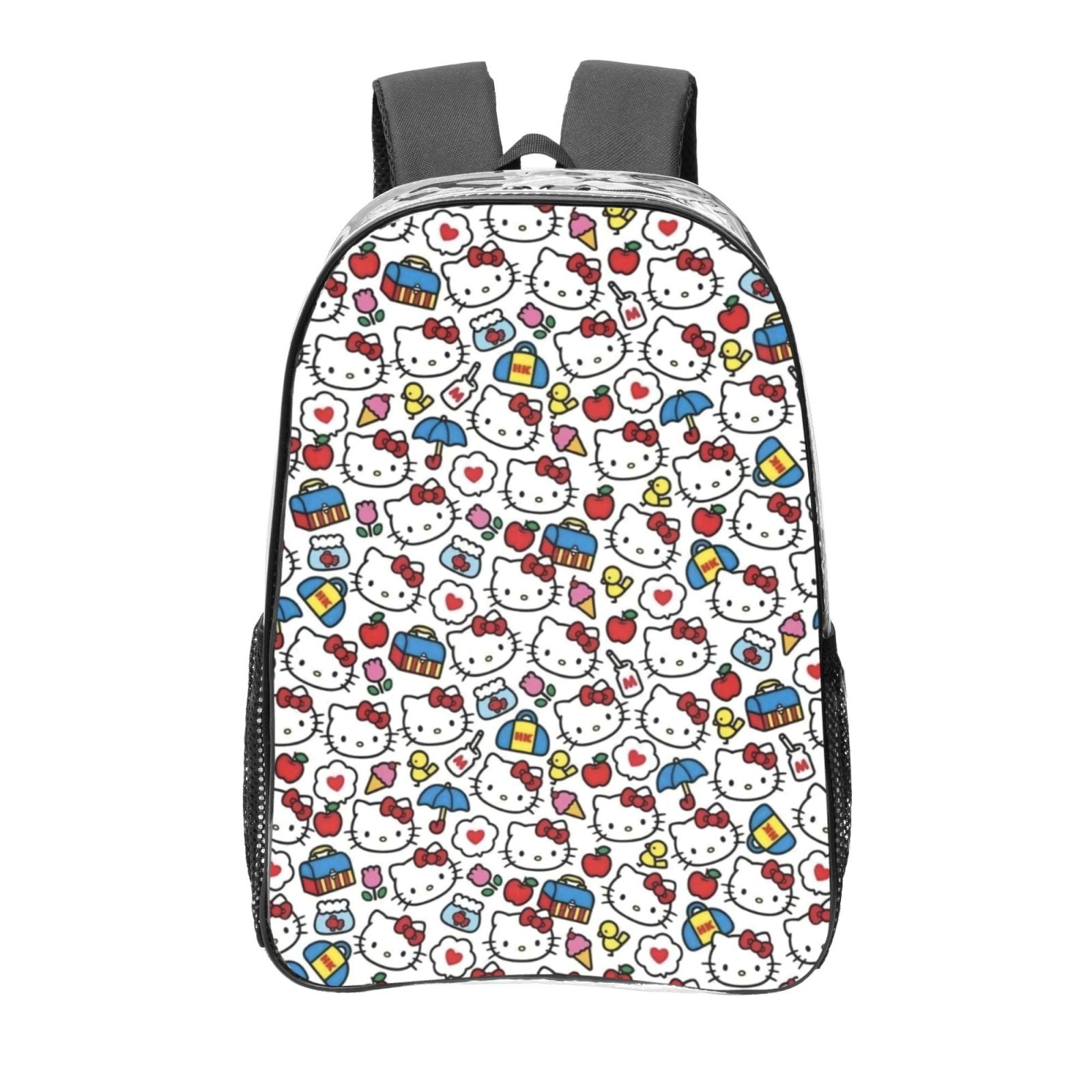 Hello Kitty Clear Backpack 16 Inch Large Capacity PVC Transparent ...