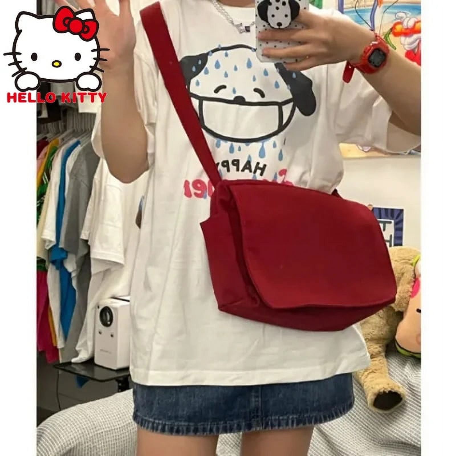 Hello Kitty Clothes Short Sleeve T-shirt Y2k Women Summer Cartoon ...