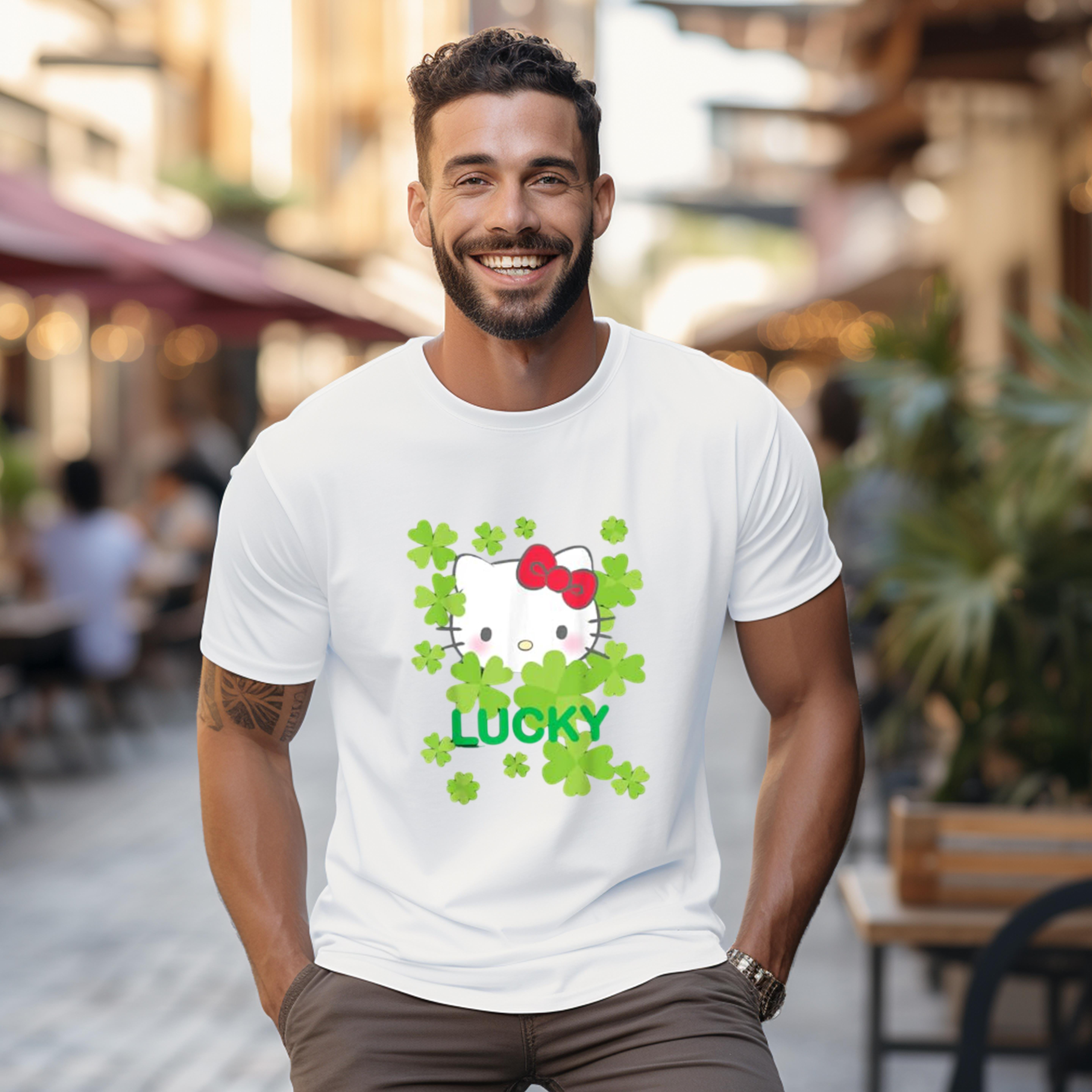 Hello Kitty Clover Shirt/Sweatshirt/Hoodie Lucky St. Patrick's Day Tee ...