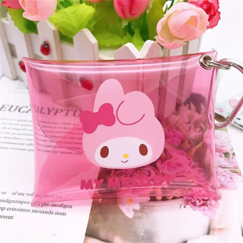 Hello Kitty Coin Pouch Cute Purse Mini Wallet Zipper Sanrio Kuromi ...