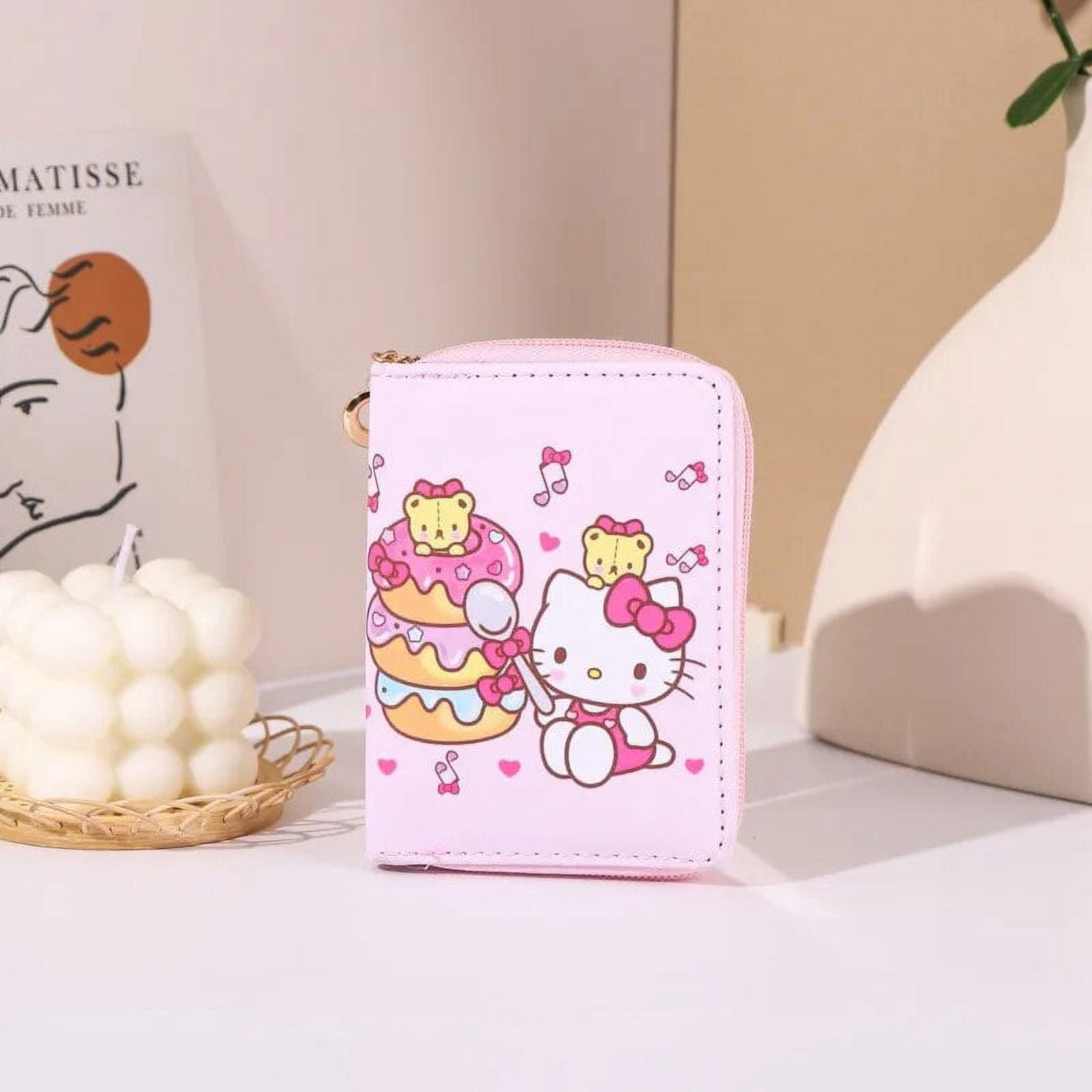 Hello Kitty Coin Pouch Purse Wallet Keychain Bags Kawaii Sanrio Korean ...