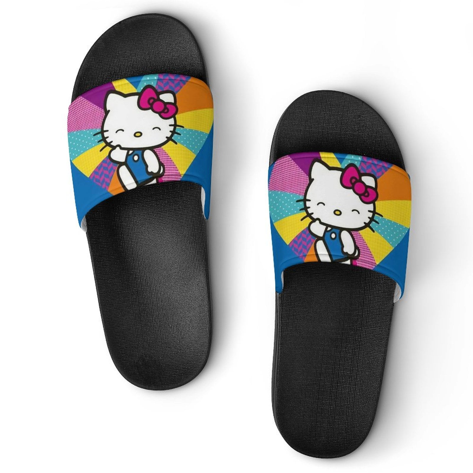 Hello Kitty Colorful Heart Slide Sandals for Women,Ultra Comfort Pvc ...