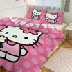 Cartoon Hello Kitty Sheet Set - Super Soft 3 Piece Bedding Set ...