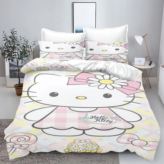 Hello Kitty Comforter Sets Bedding Quilt Cover Luxury Polyester Modern ...