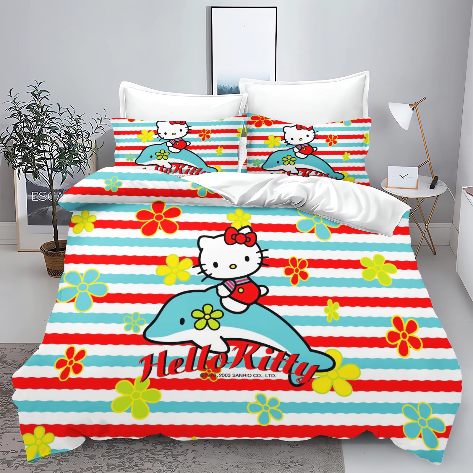 Hello Kitty Comforter Sets Bedding Set Home Set Quilt Cover Polyester ...