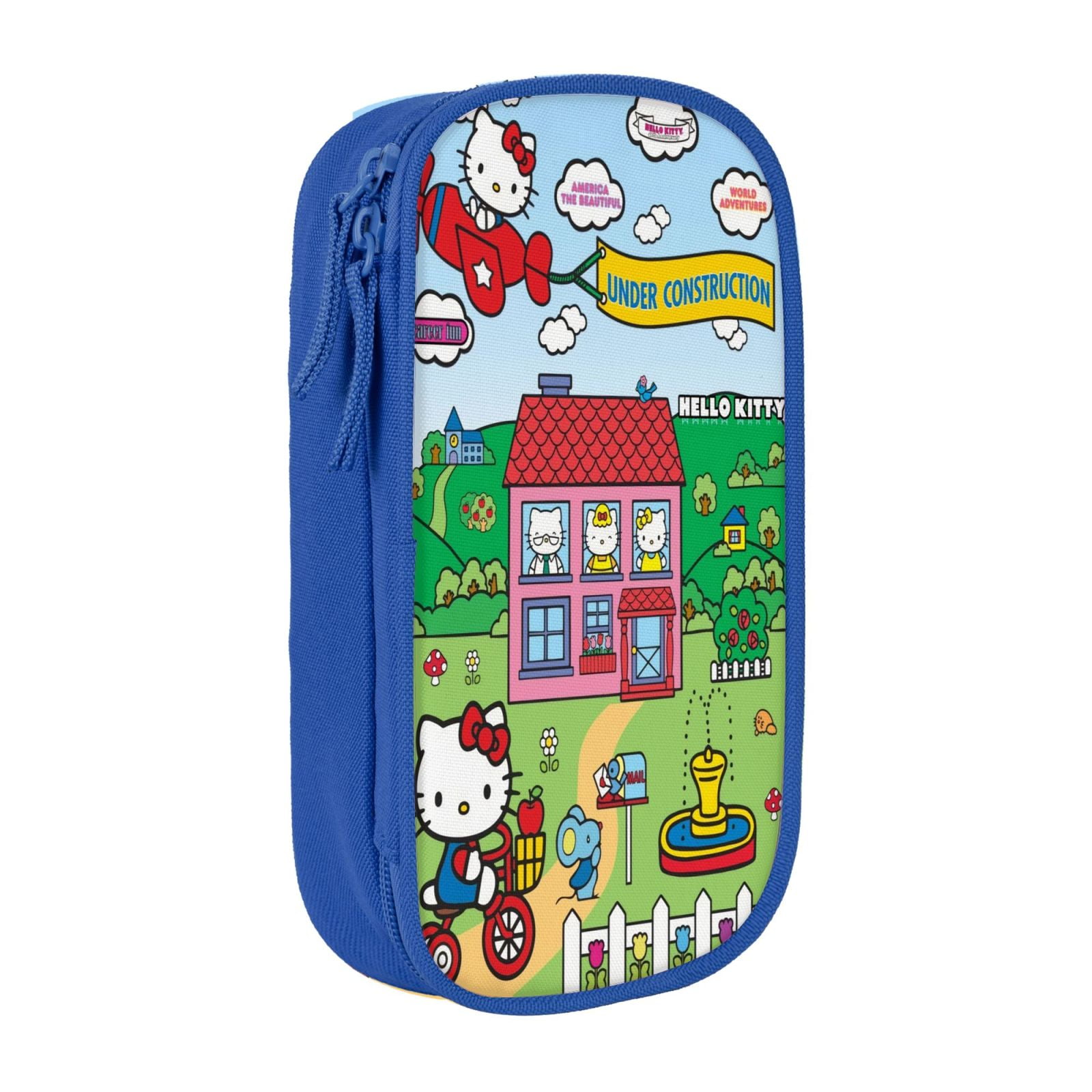 Hello-Kitty Under Construction Pencil Case,Big Capacity Pencil Pouch ...