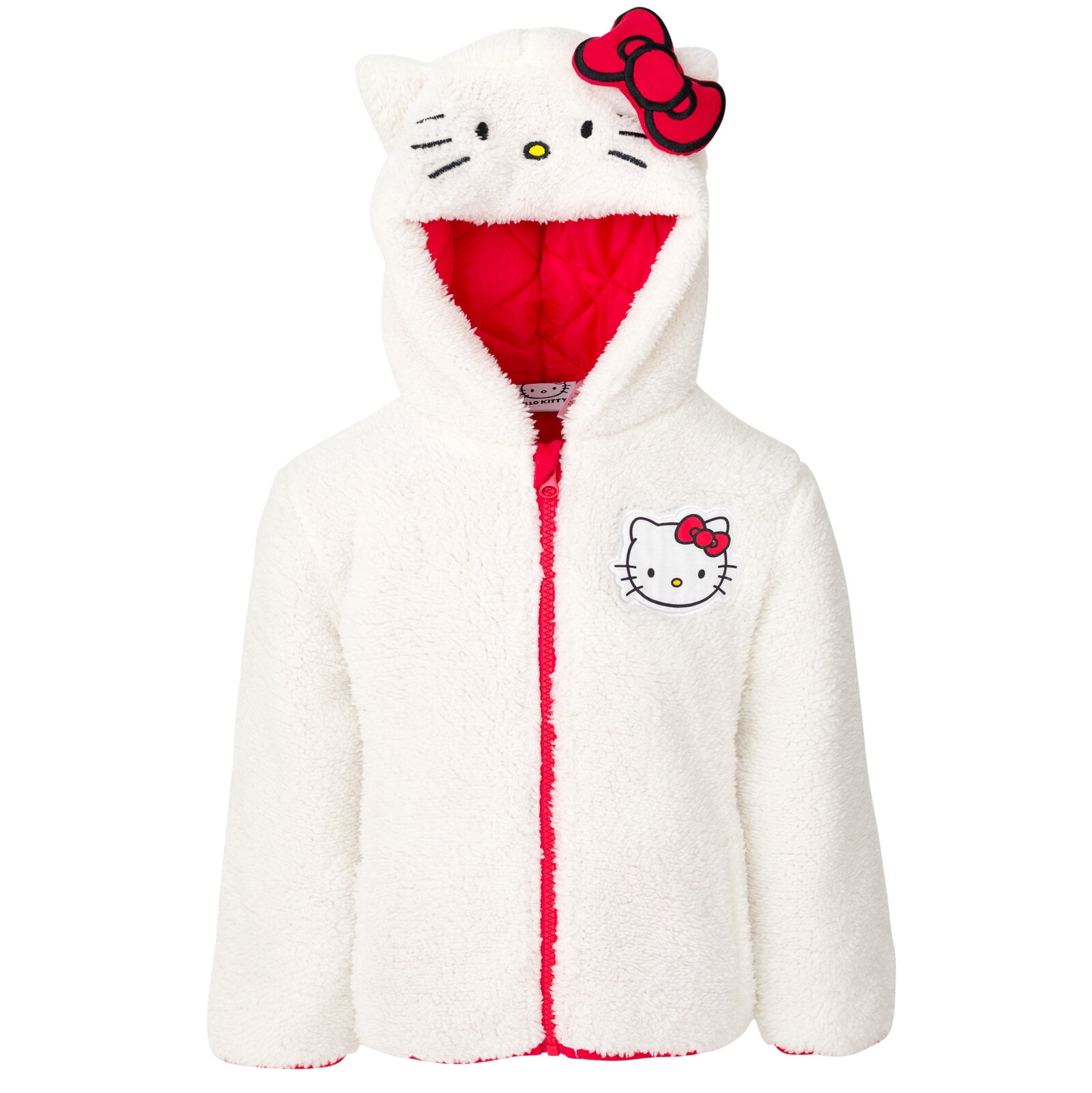 Hello Kitty Cosplay Sherpa Jacket Toddler to Big Kid - Walmart.com