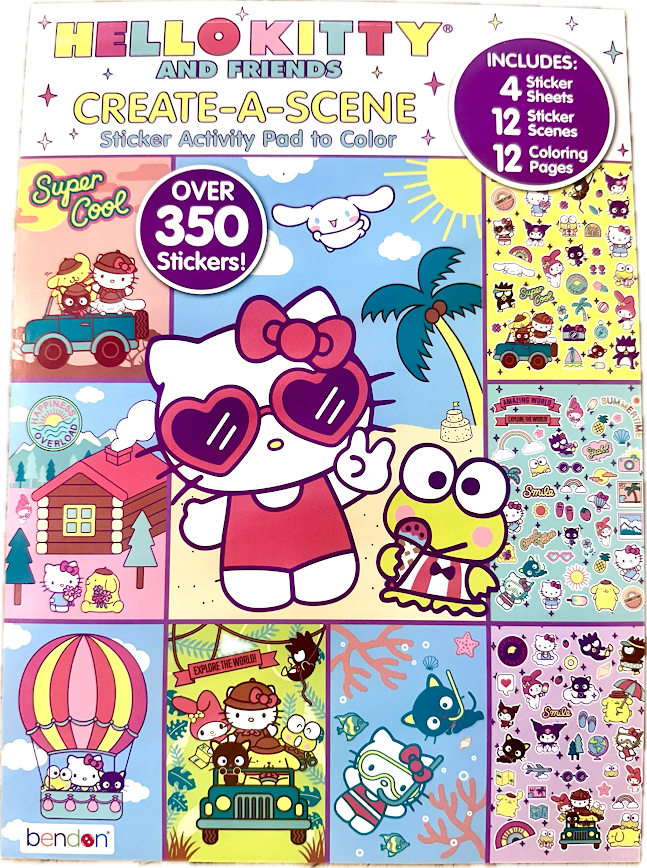 Bendon Hello Kitty and Friends Create a Scene Over 350 Stickers ...