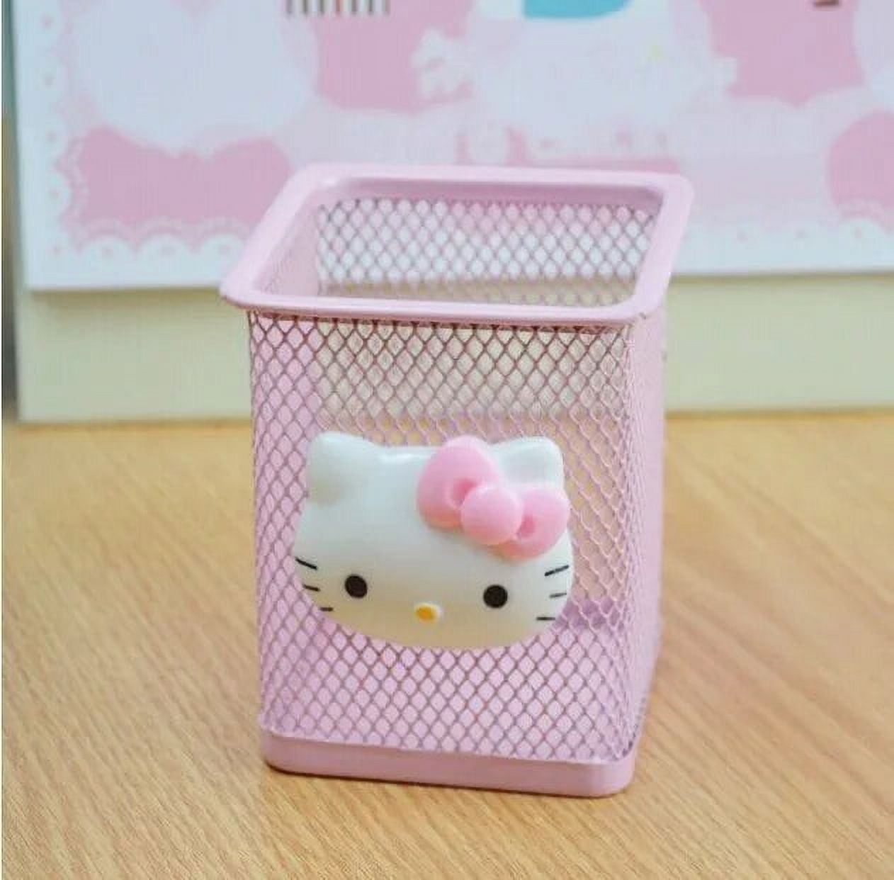 Hello Kitty Creative Pen Holder Sanrio Kt Cat Cartoon Pencil Holder ...