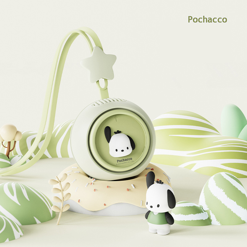 Hello Kitty Creative Portable Hang Rope Fan Santio Cartoon Handheld Fan ...