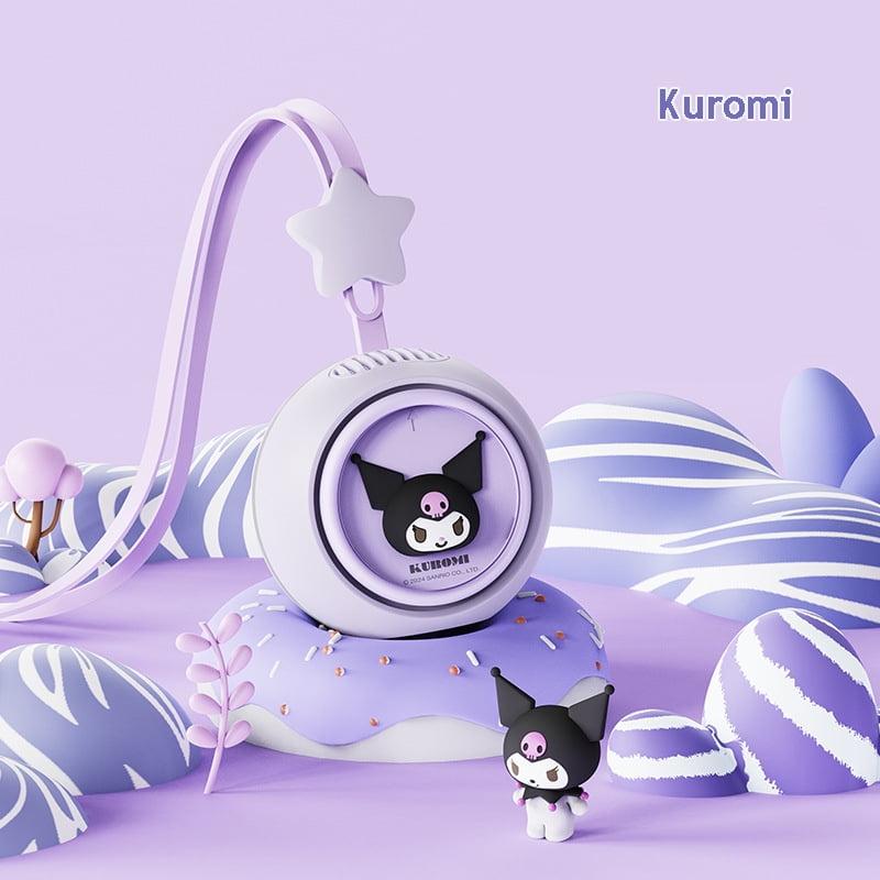 Hello Kitty Creative Portable Hang Rope Fan Santio Cartoon Handheld Fan ...