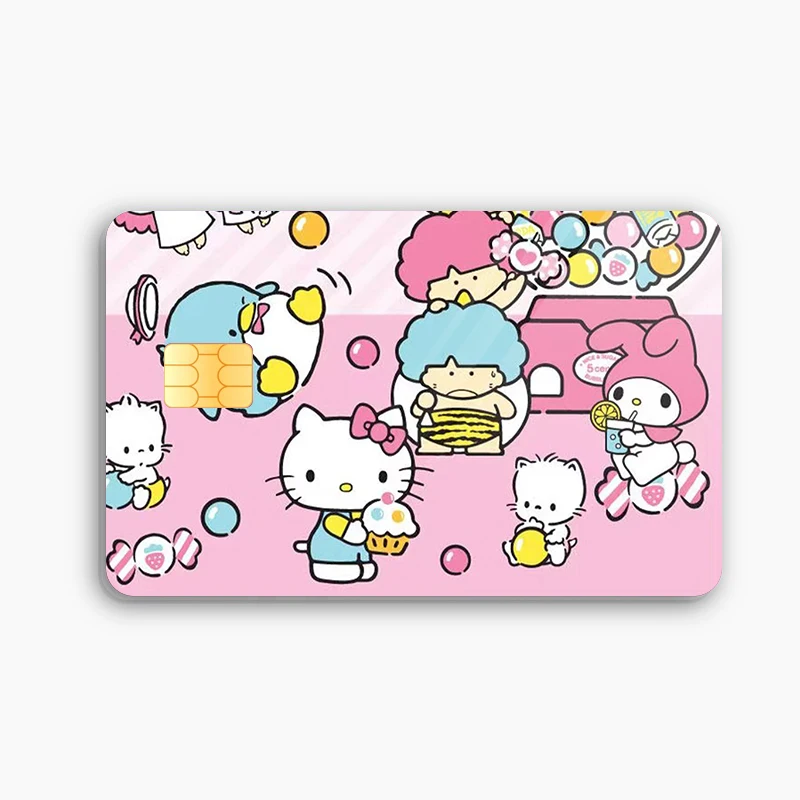 Hello Kitty Credit Card Debit Card Sticker Kawaii Sanrio Family My ...
