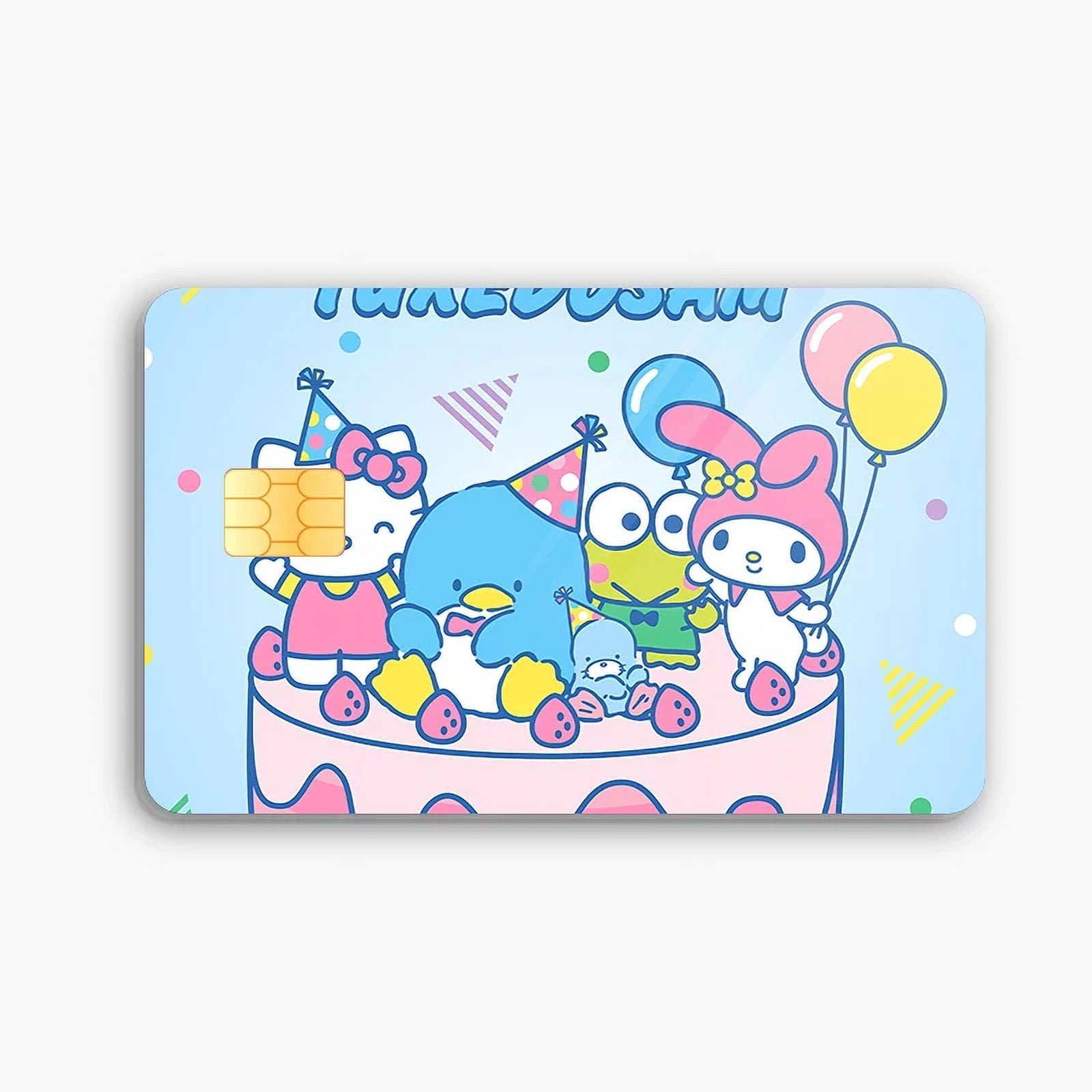 Hello Kitty Credit Card Debit Card Sticker Kawaii Sanrio Family My ...