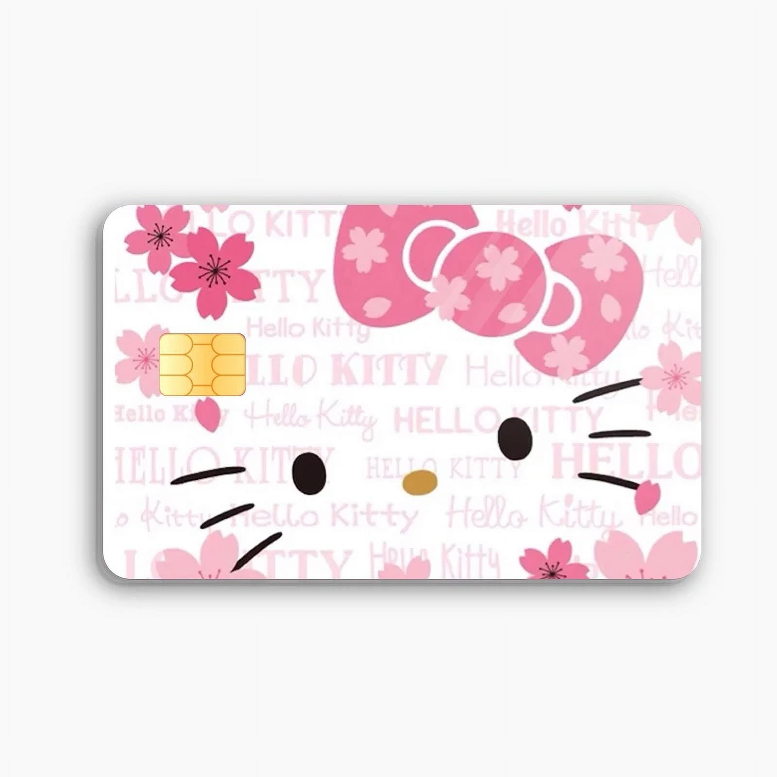 Hello Kitty Debit Card Kawaii New Sanrios Diy Bank Card Sticker Decor