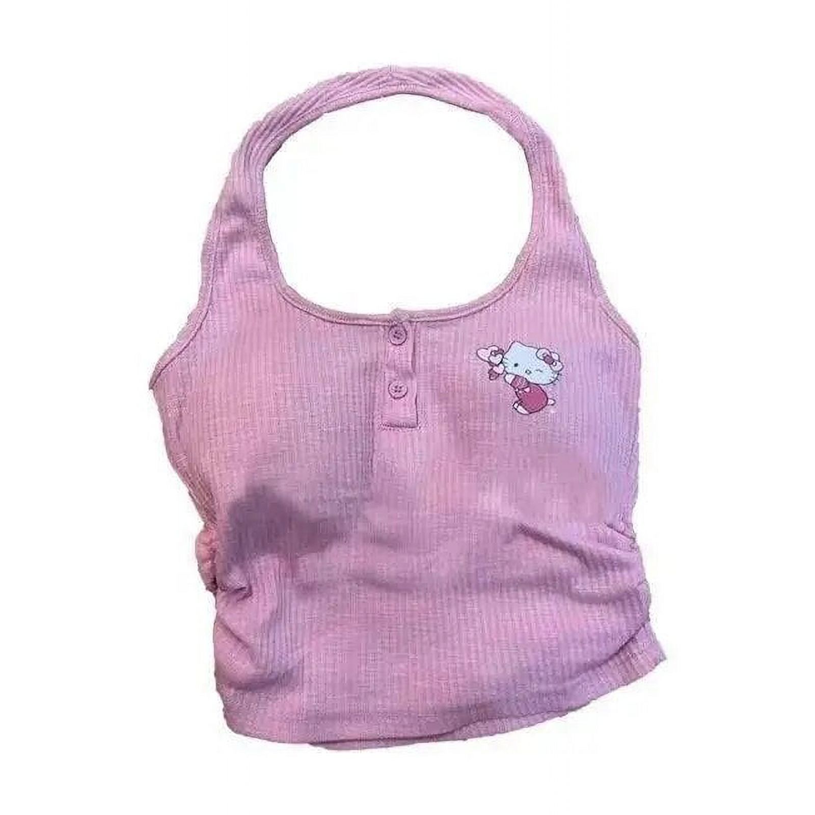 Hello Kitty Crop Tank Kawaii Top Summer Camisole Cute Sanrio Anime Y2K ...