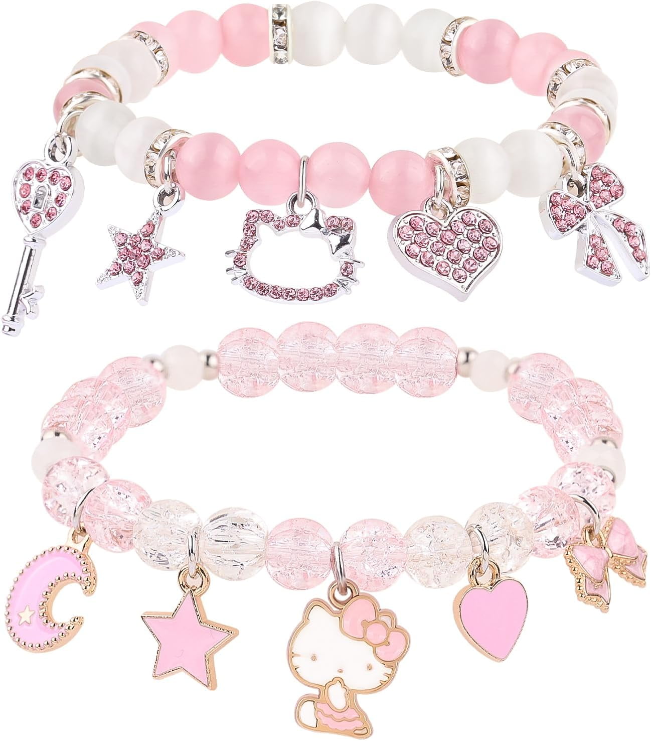 Hello Kitty Cute Kitty Bracelet Stuff Kawaii Matching Bracelets Set ...