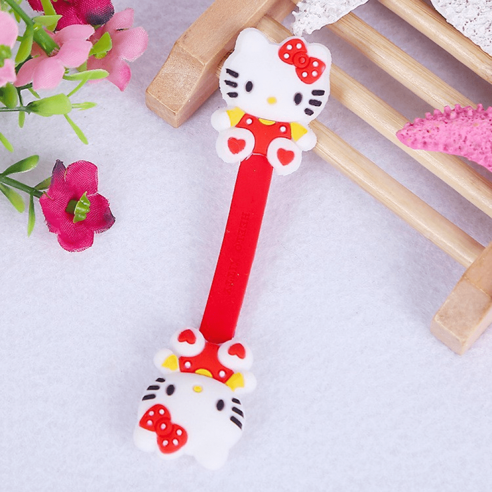 Hello Kitty Cute Cartoon Cable Organizer Clips, Kawaii Cable Ties for ...