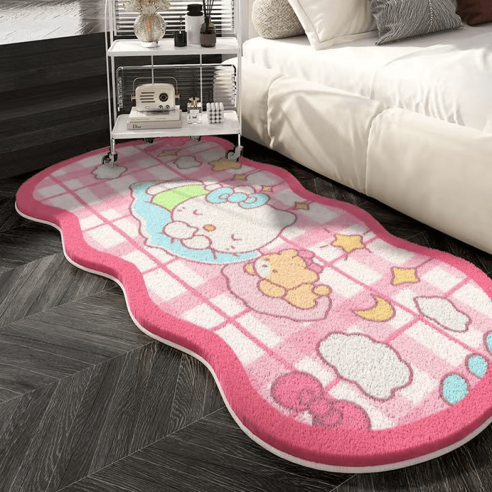 Hello Kitty Cute Cartoon Non-Slip Floor Mat - Stain-Resistant Carpet ...