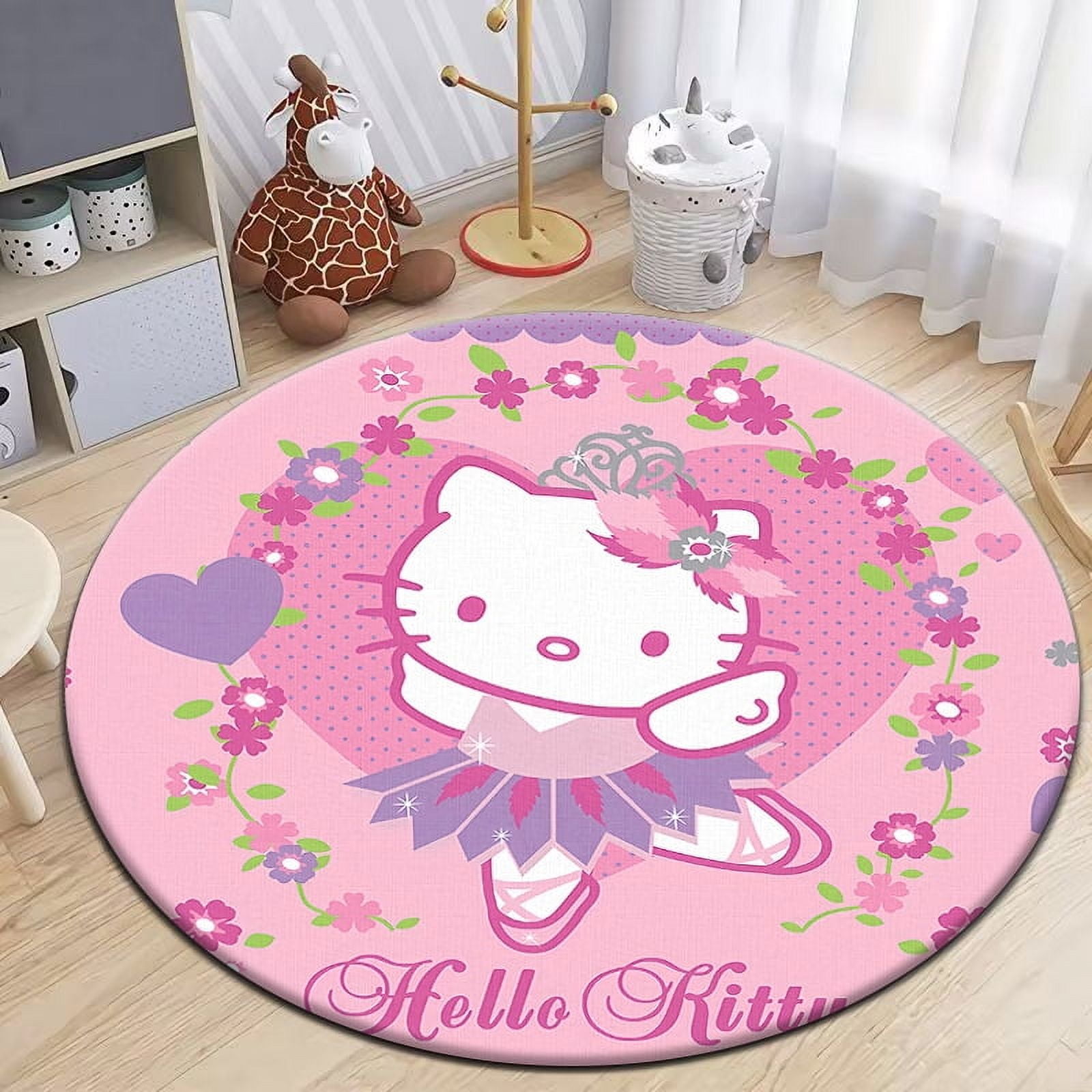 Hello Kitty Cute Cartoon Printed Carpet Rugs for Bedroom Living Room ...