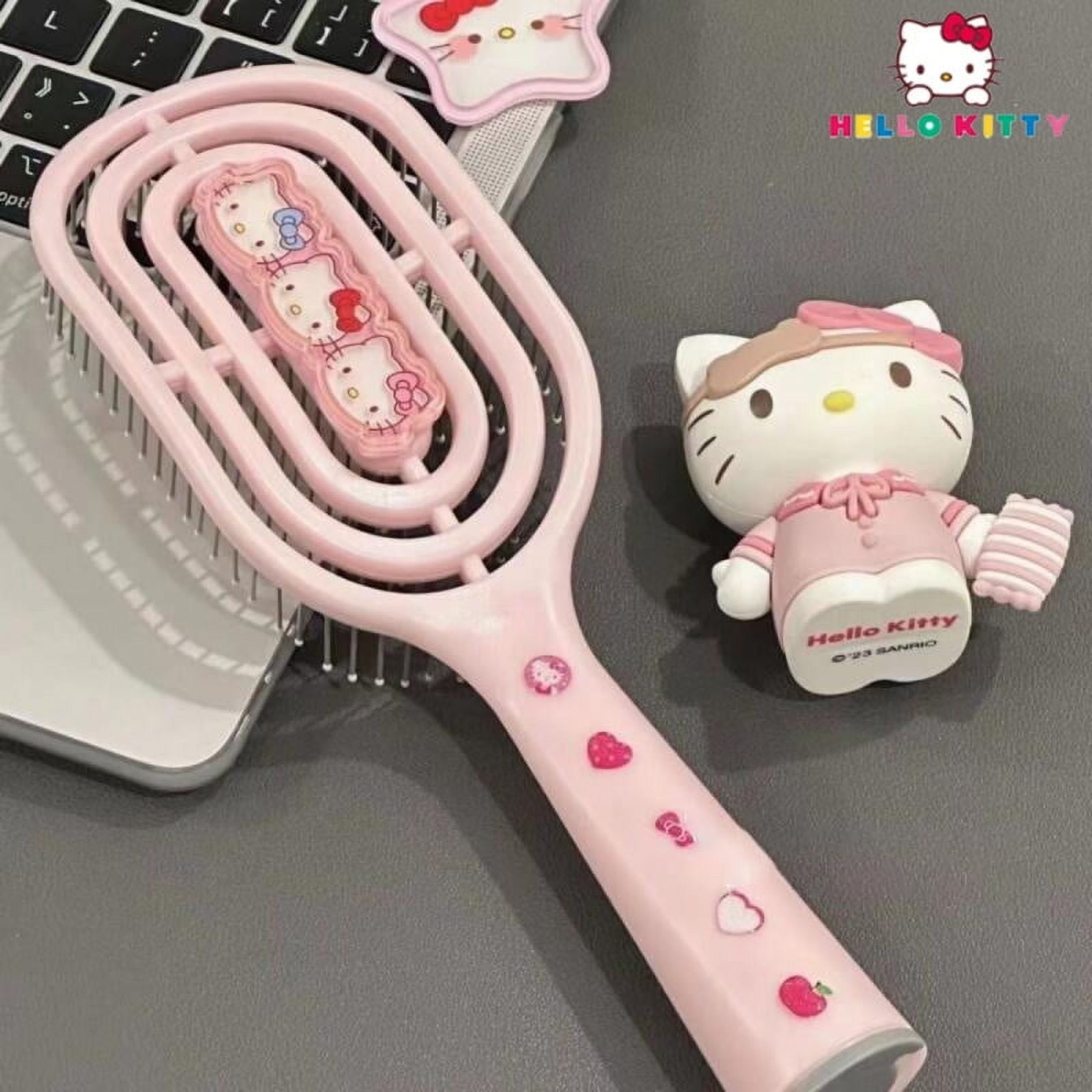 Hello Kitty Cute Cartoon Scalp Massage Comb, Anti-Static Fluffy Hair ...