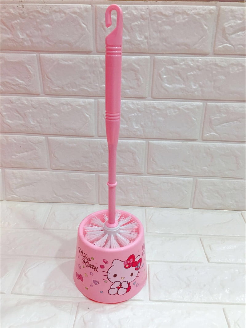 Hello Kitty Cute Cartoon Toilet Brush Long Handle Toilet Clean Tool ...